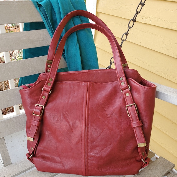 Red Shoulder Handbag - Etsy