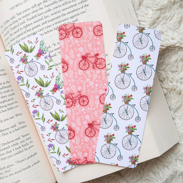 Bicycle Bookmark - Etsy