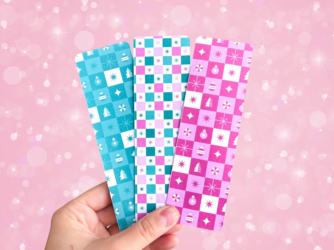 Christmas Bookmarks | Double Sided Matte Cardstock | Handmade Gift for ...