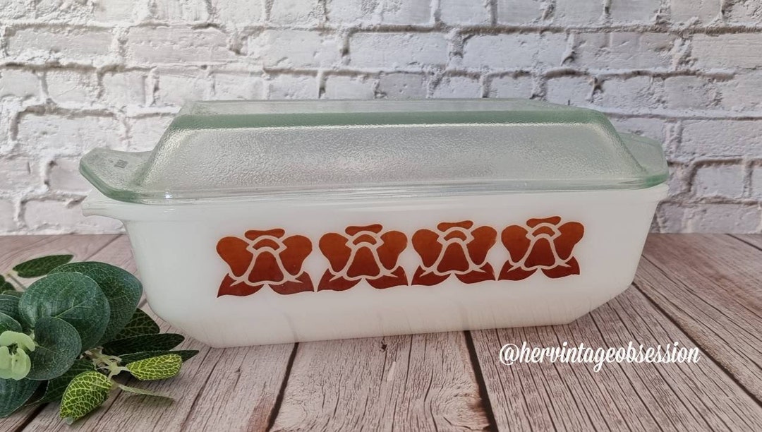 Vintage Australian Pyrex Ovenware 'water Lily' 2.25L Oblong Casserole ...