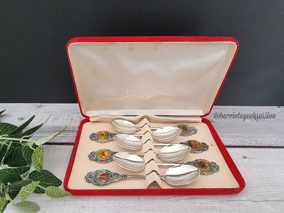 Vintage Flowers of Western Australia Souvenier Silverplated Teaspoon ...