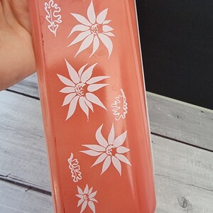 Vintage Agee australian Pyrex Rose Flannel Flower COB 400 4 Pint Oblong ...