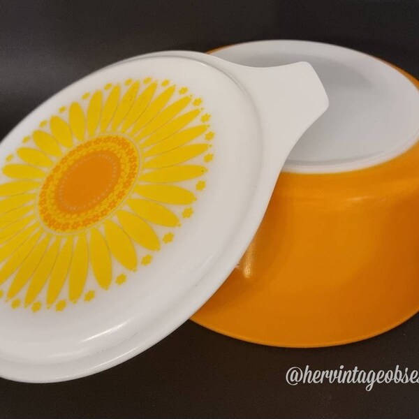Pyrex Sunflower - Etsy