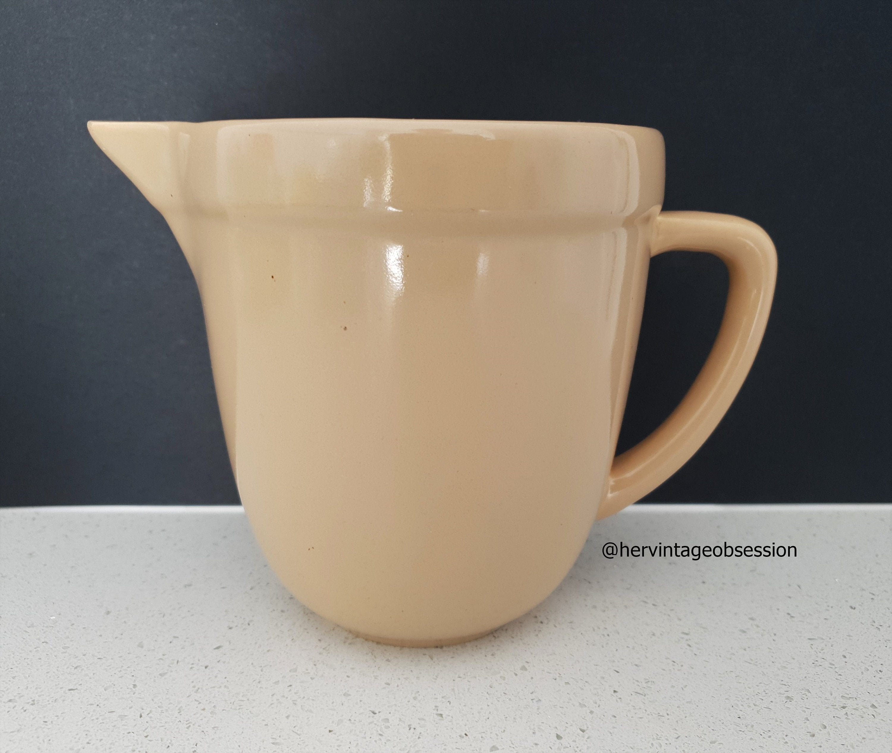 Vintage Diana Pottery Tan Brown Jug Pitcher U49 - Etsy Australia