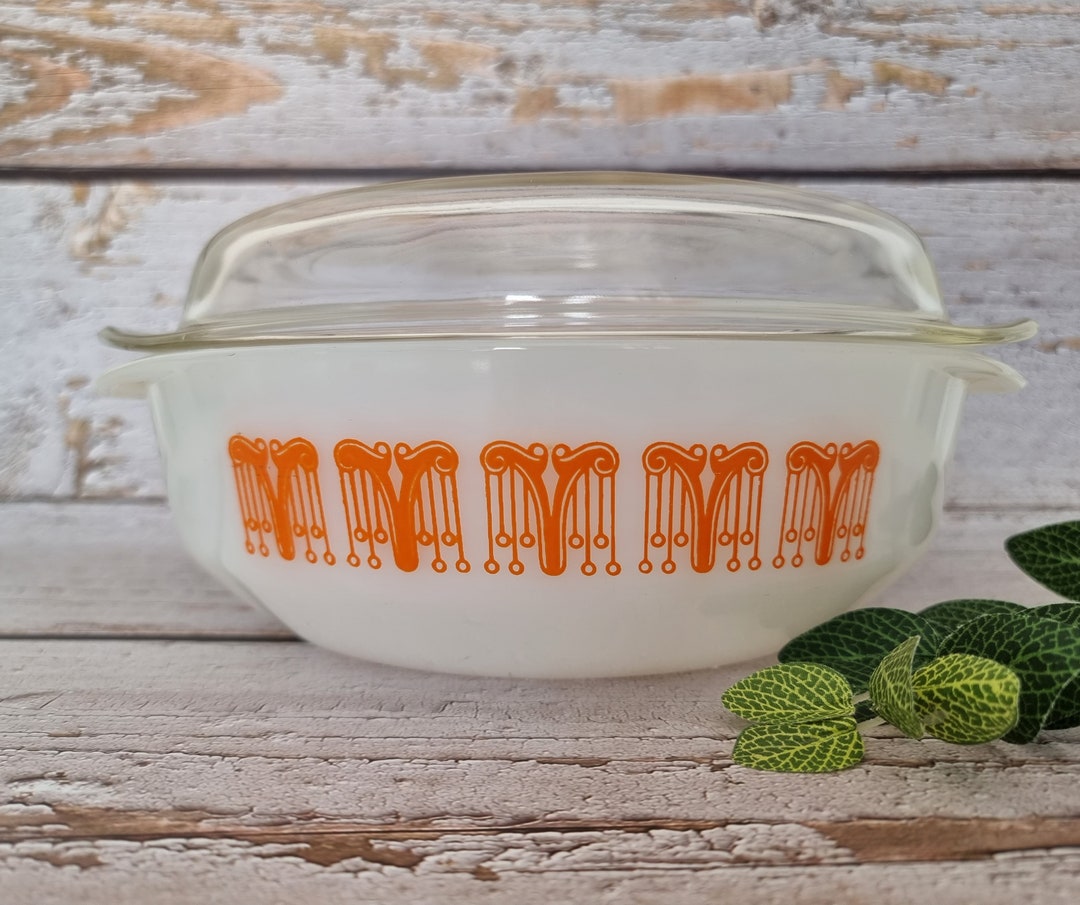 Vintage Australian Pyrex Ovenware 2.25L Round Casserole & Lid ...