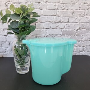 Vintage Tupperware 'millionaires Line' Large Turquoise Milk Jug With ...