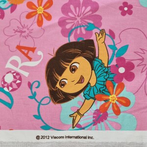 Upcycle - Dora the Explorer Childs Character Fabric Material Remnant ...