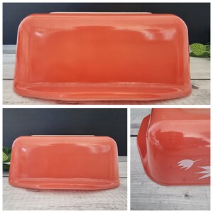 Vintage Agee australian Pyrex Rose Flannel Flower COB 400 4 Pint Oblong ...