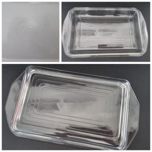 Vintage Agee australian Pyrex Rose Flannel Flower COB 400 4 Pint Oblong ...