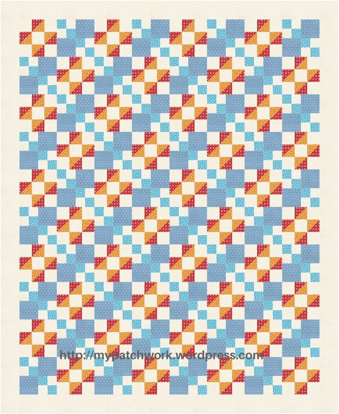 Water and Fire Quilt Pattern PDF Download - Etsy