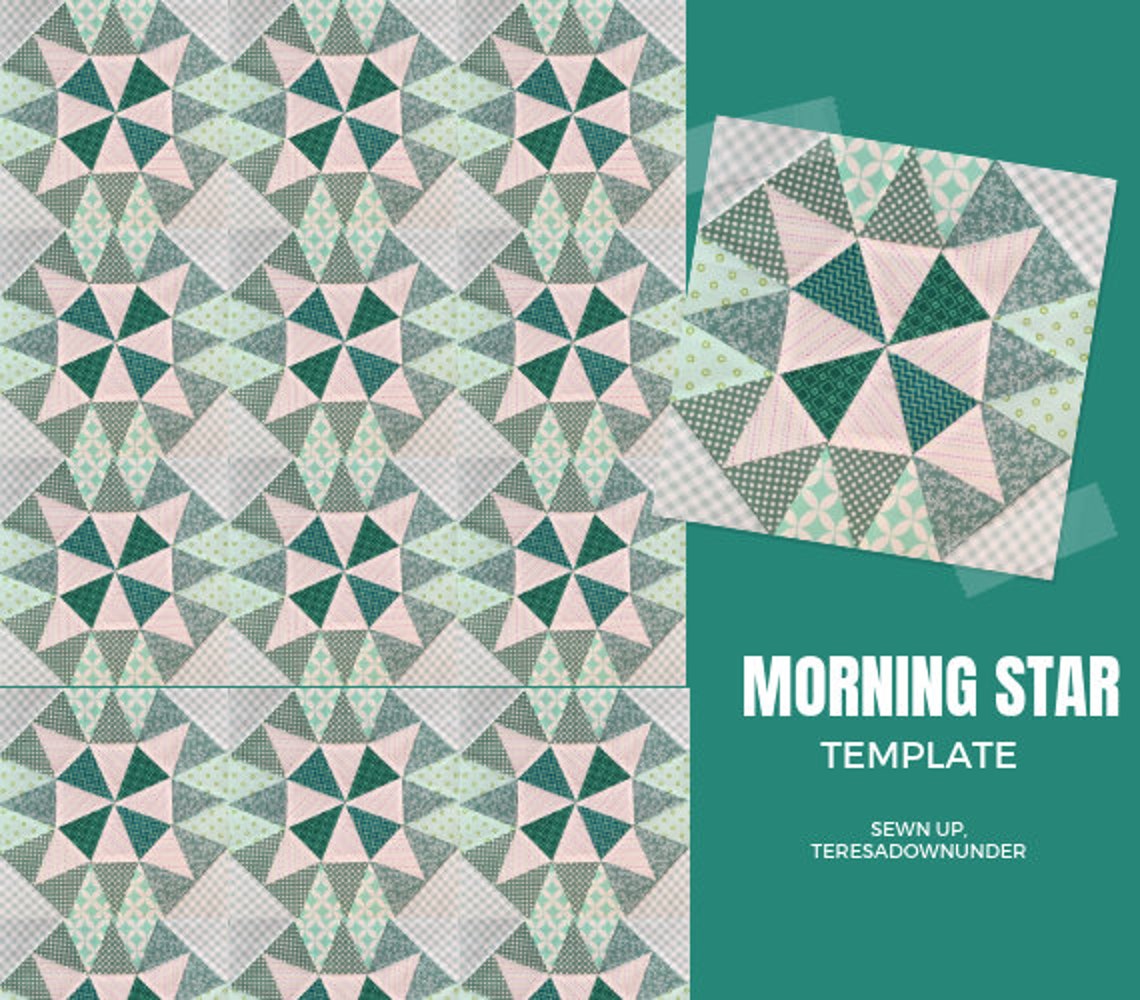 Morning Star Block Templates - Etsy