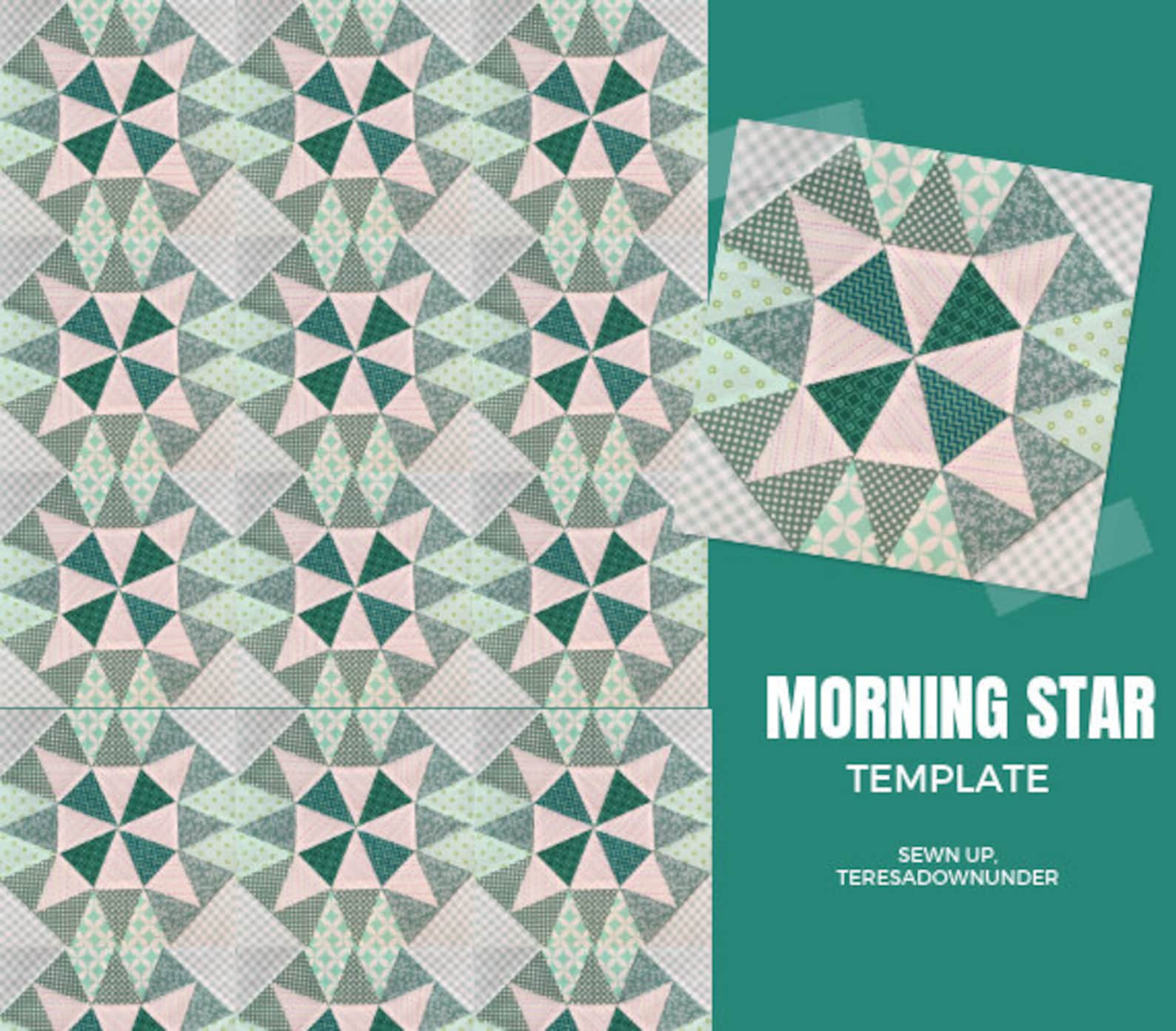 Morning Star Block Templates - Etsy