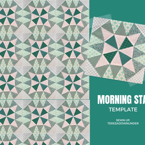 Morning Star Block Templates - Etsy