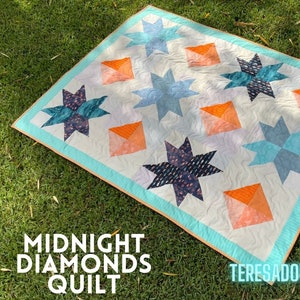 Midnight Diamonds Quilt Pattern - Etsy