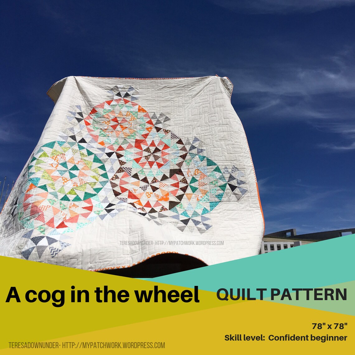 A Cog in the Wheel Quilt Pattern PDF Download - Etsy Australia