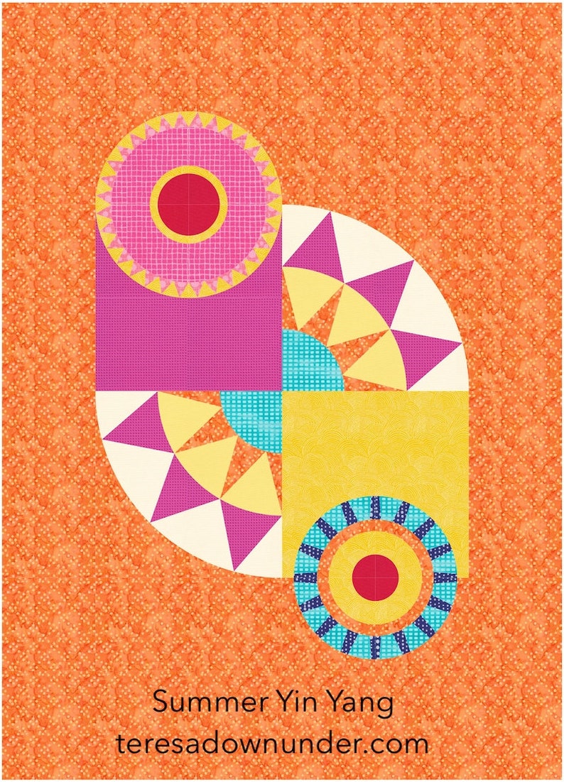 Summer Yin Yang Quilt Pattern - Etsy