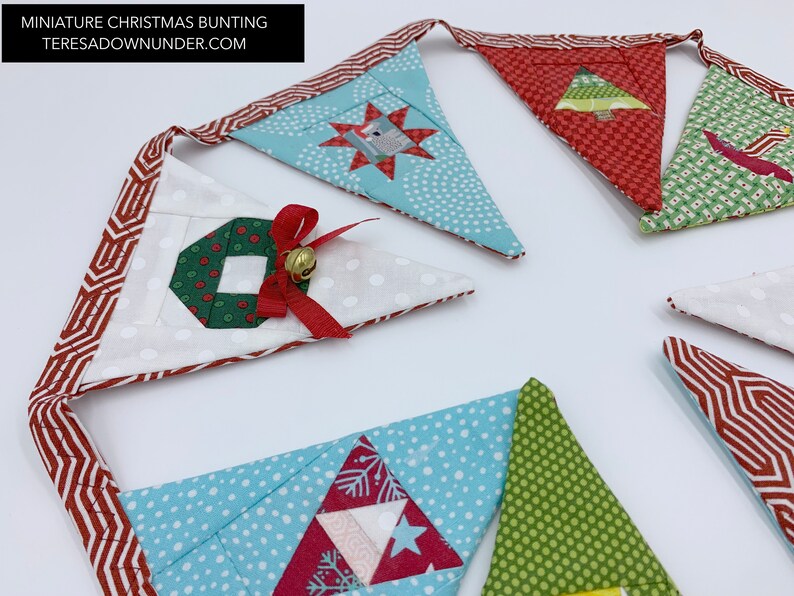 Miniature Christmas Bunting Pattern - Etsy Australia