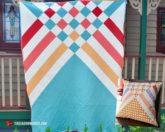 Trellis Quilt Pattern 5 Sizes | Etsy