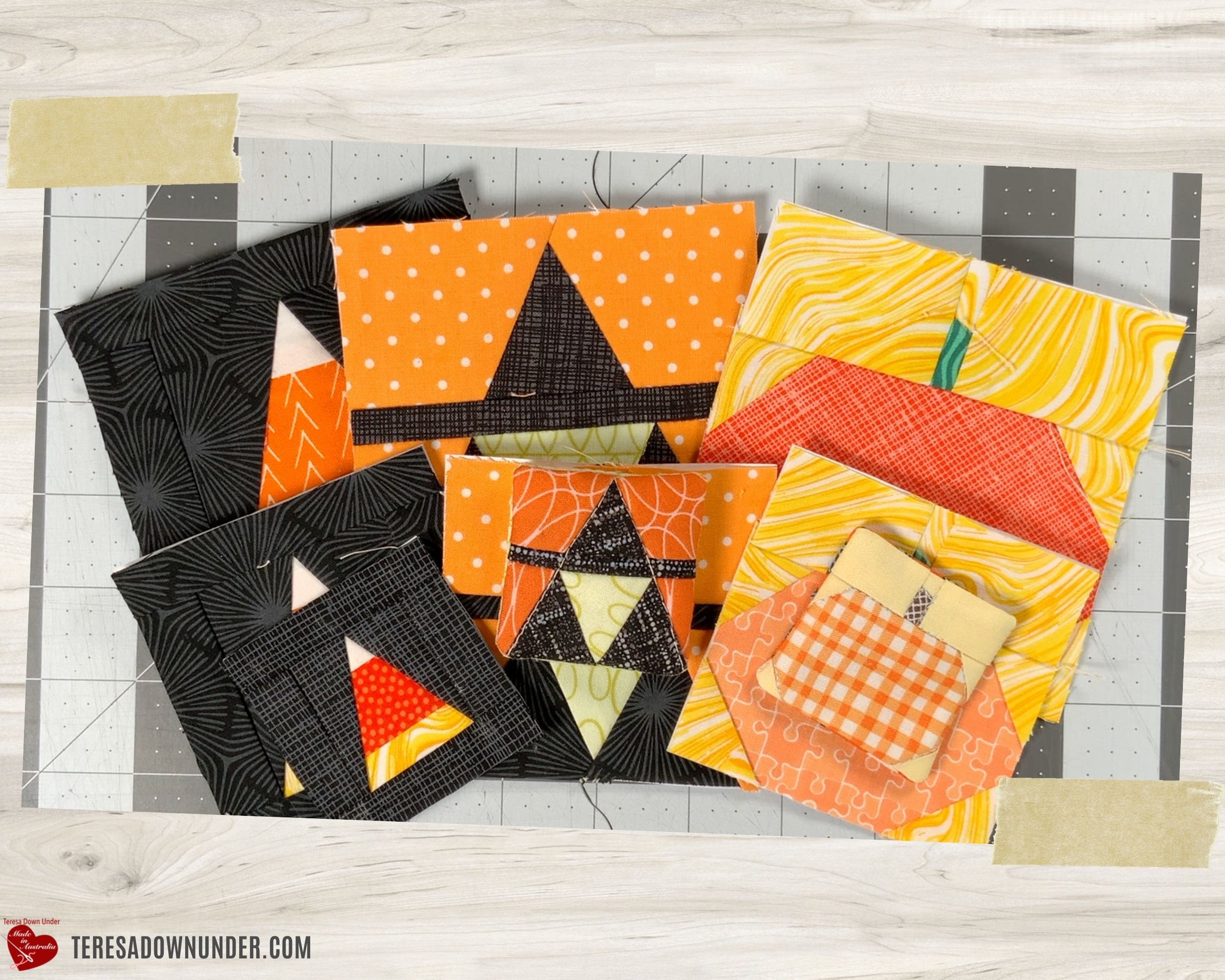 Halloween Blocks in 3 Sizes Templates - Etsy