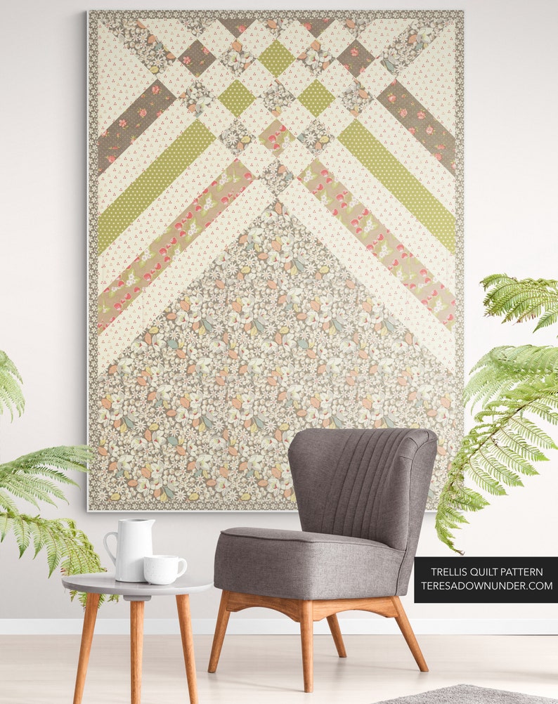 Trellis Quilt Pattern 5 Sizes - Etsy