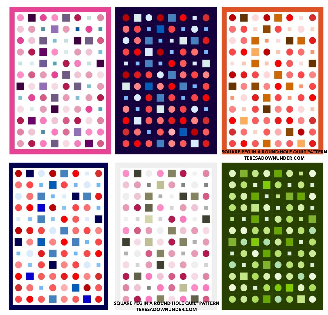 Square Peg in a Round Hole Quilt Pattern - Etsy