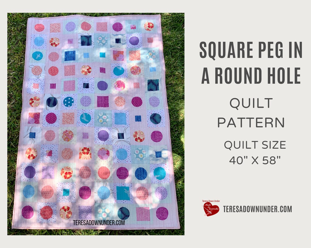 Square Peg in a Round Hole Quilt Pattern - Etsy