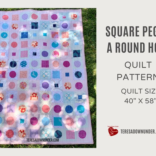 Square Peg in a Round Hole Quilt Pattern - Etsy Australia