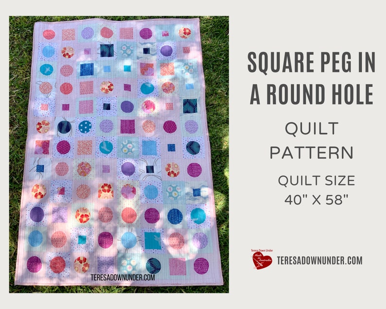 Square Peg in a Round Hole Quilt Pattern - Etsy Australia