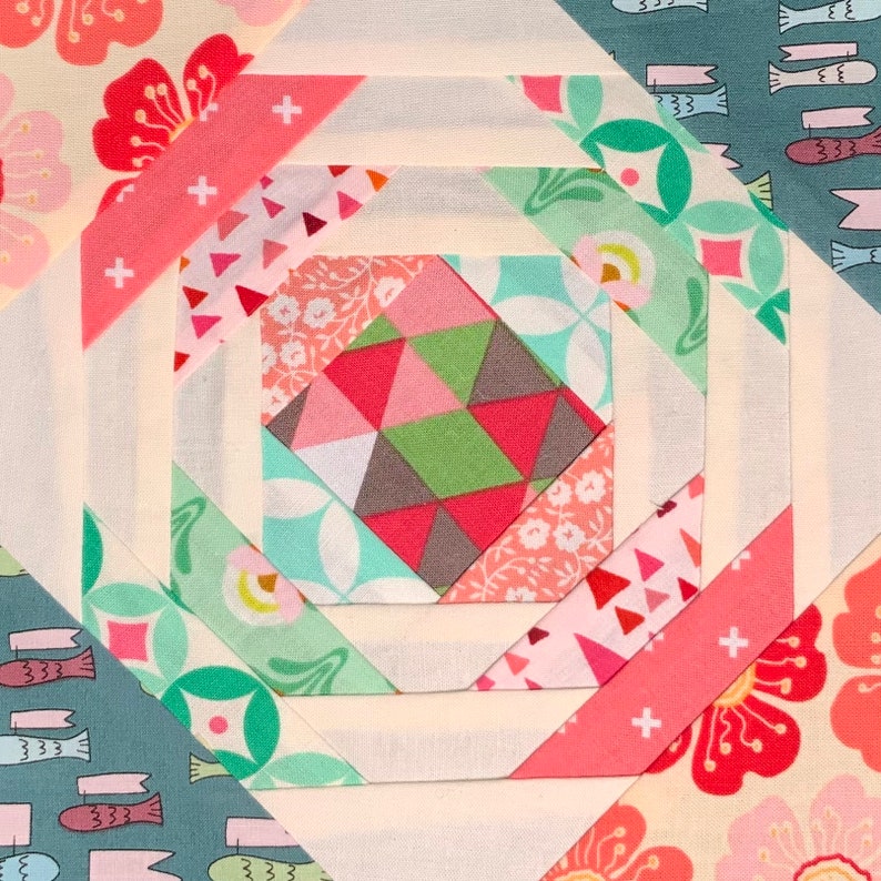 Pineapple Quilt Block - Foundation Piecing Template and Colouring Page ...
