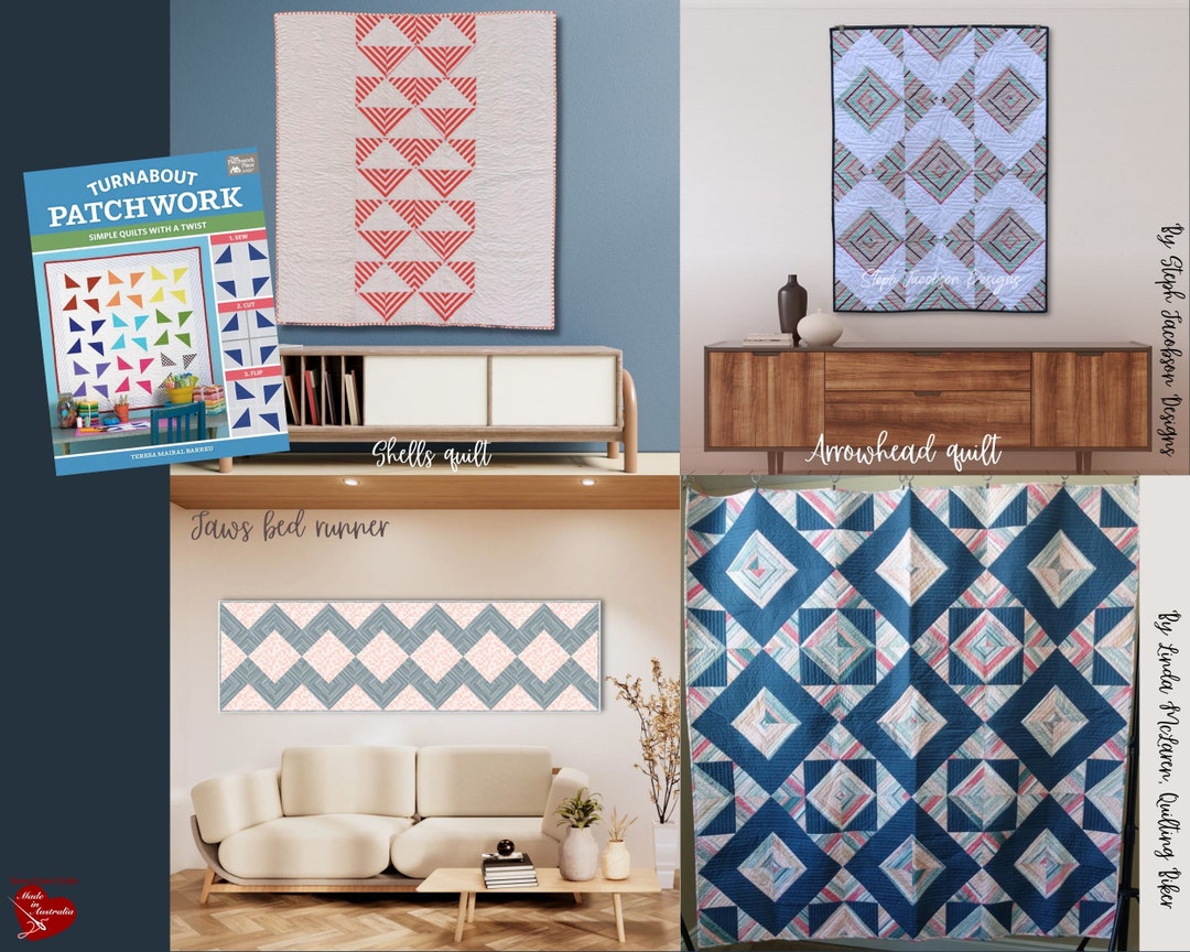 Striped Fabric Block 1 Block 4 Quilts Bundle - Etsy Australia