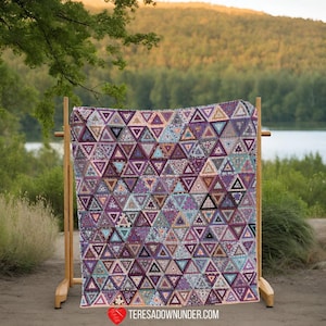 Tangled Triangles Quilt Pattern - Etsy