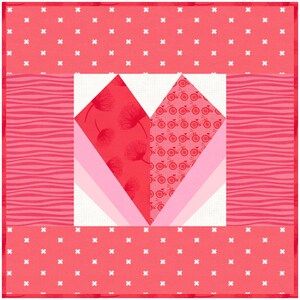 Foundation Piecing Heart Template | Etsy