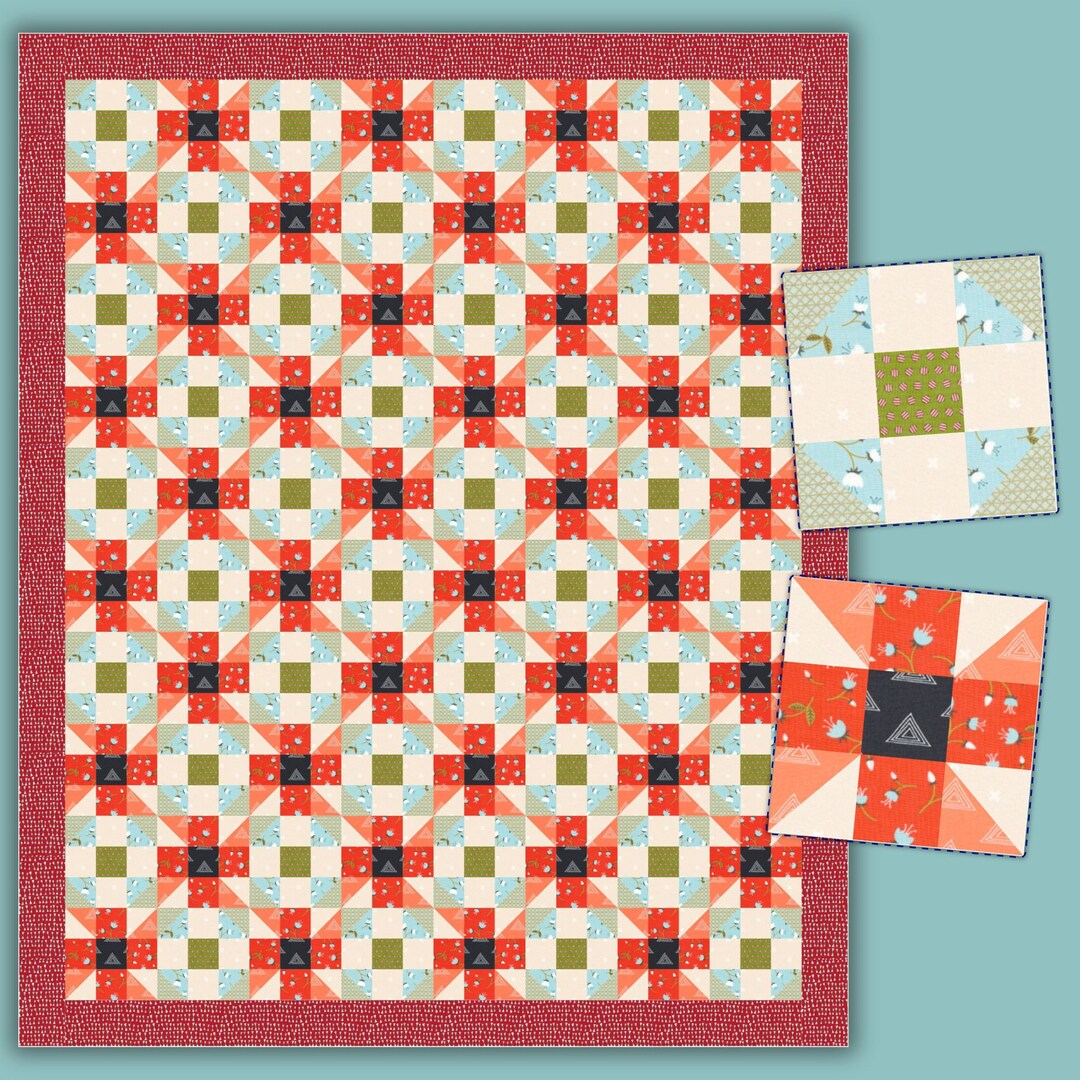 Flowers in My Garden Quilt Pattern - PDF Download - Etsy