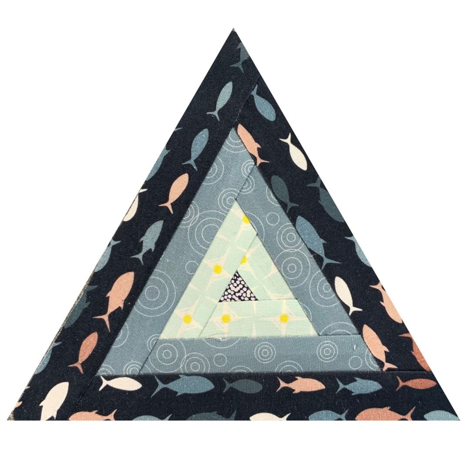 Triangle Log Cabin Template - Foundation Piecing - Etsy