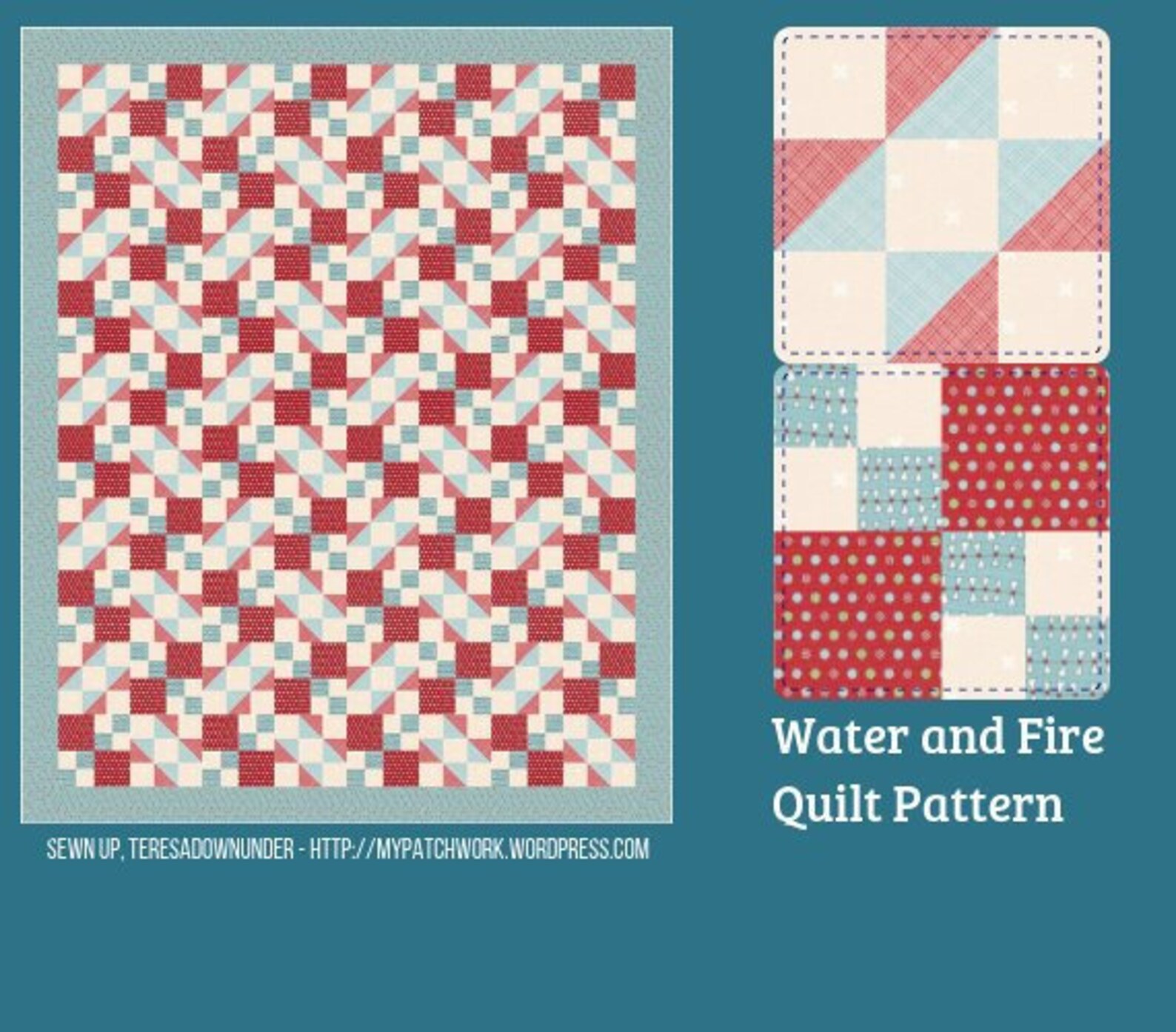Water and Fire Quilt Pattern PDF Download - Etsy
