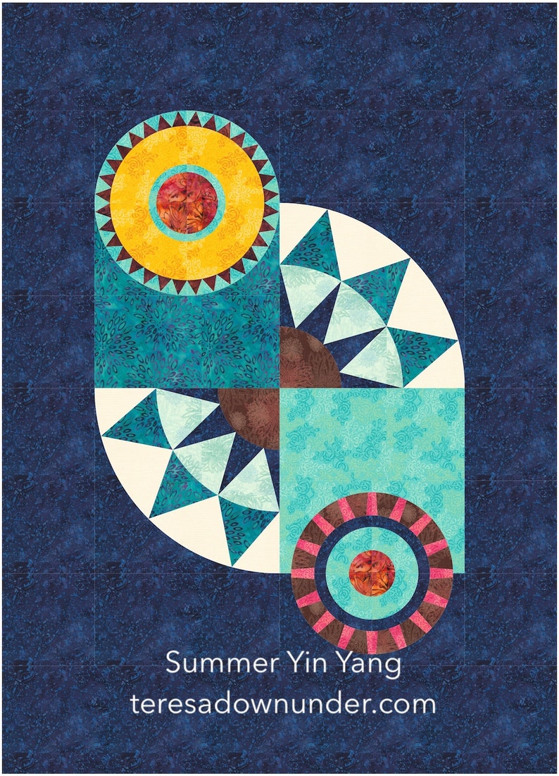 Summer Yin Yang Quilt Pattern - Etsy