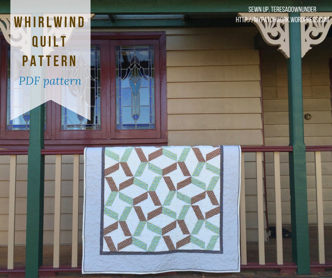 Whirlwind Quilt Pattern - PDF Download - Etsy