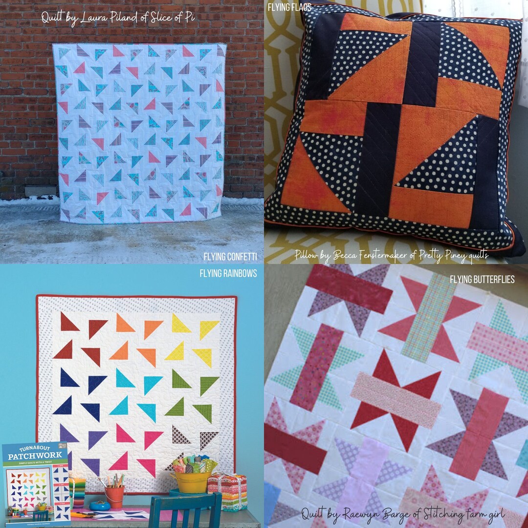 Modern Shoofly Quilt Block: 1 Block 4 Quilts Pattern Bundle - Etsy
