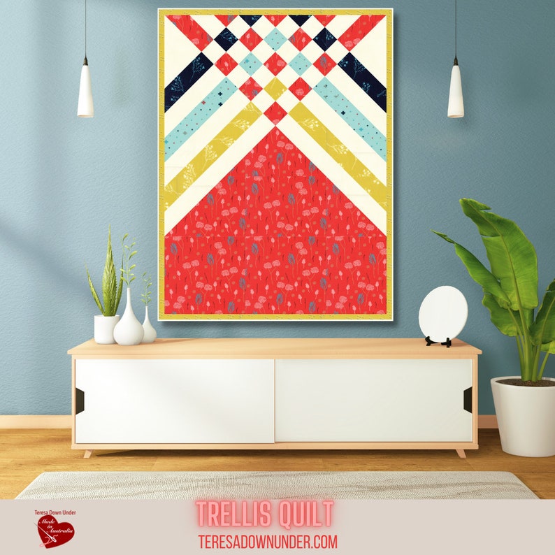 Trellis Quilt Pattern 5 Sizes - Etsy