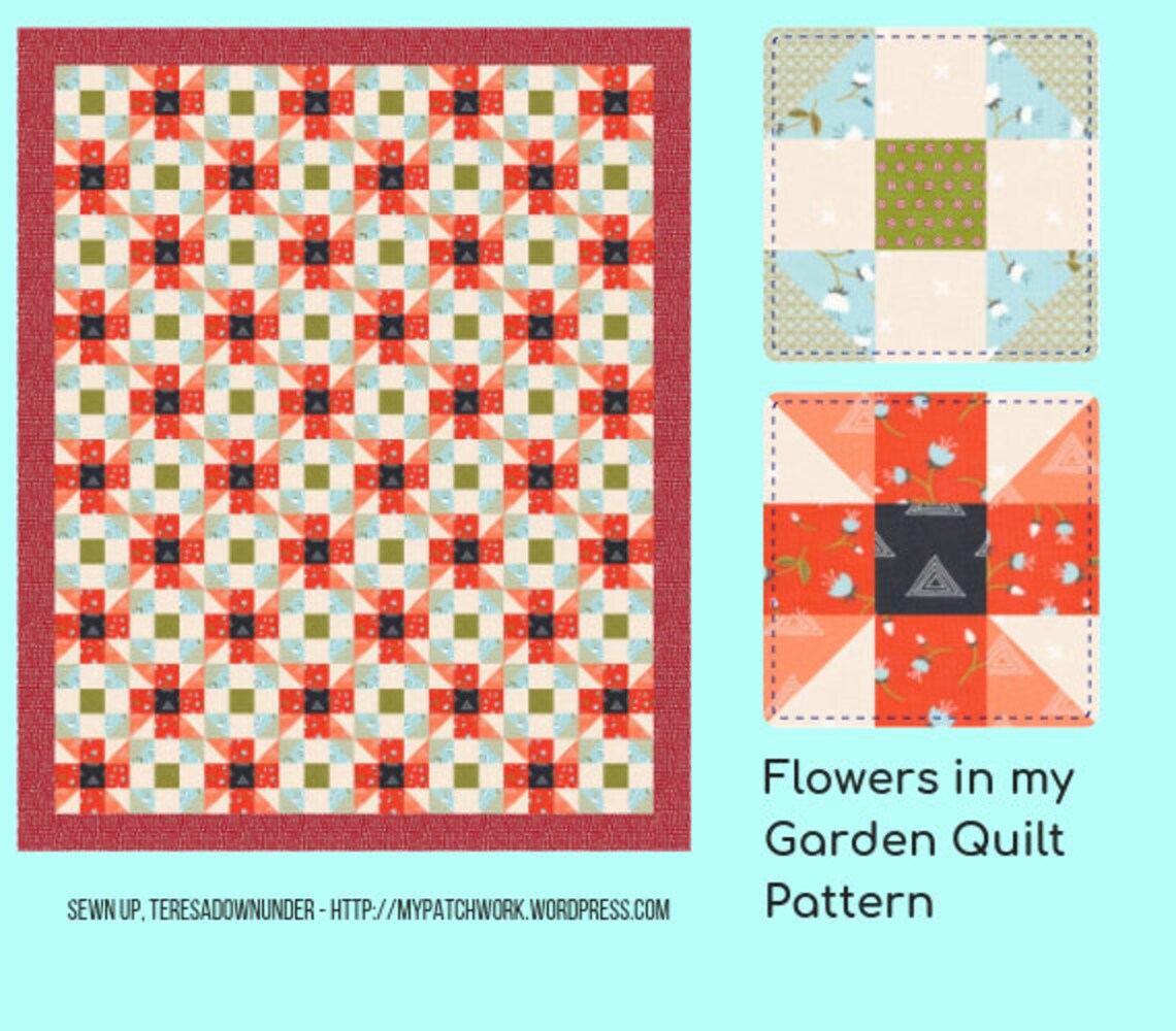 Flowers in My Garden Quilt Pattern - PDF Download - Etsy