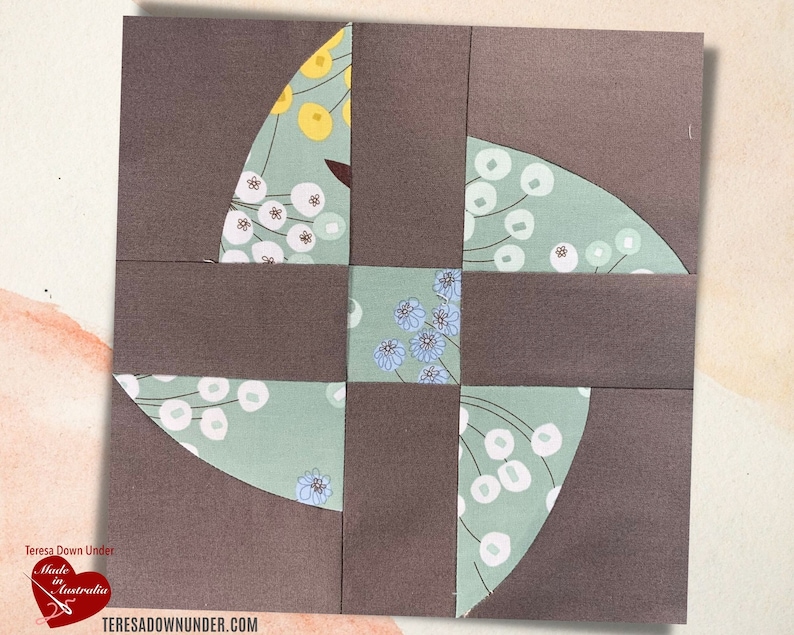 Propeller Quilt Block Traditional Templates - Etsy