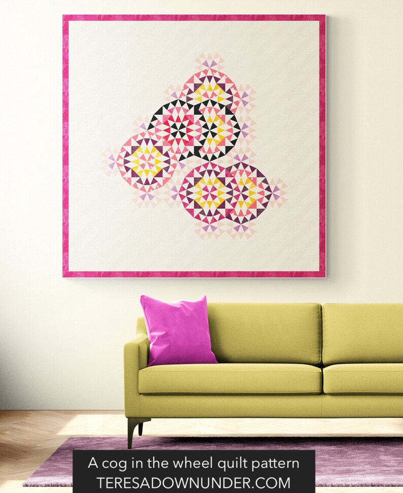 A Cog in the Wheel Quilt Pattern PDF Download - Etsy