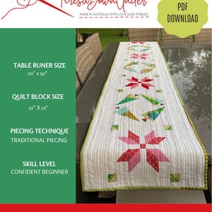 Jolly Holly Table Runner Pattern and Video Tutorials - Etsy