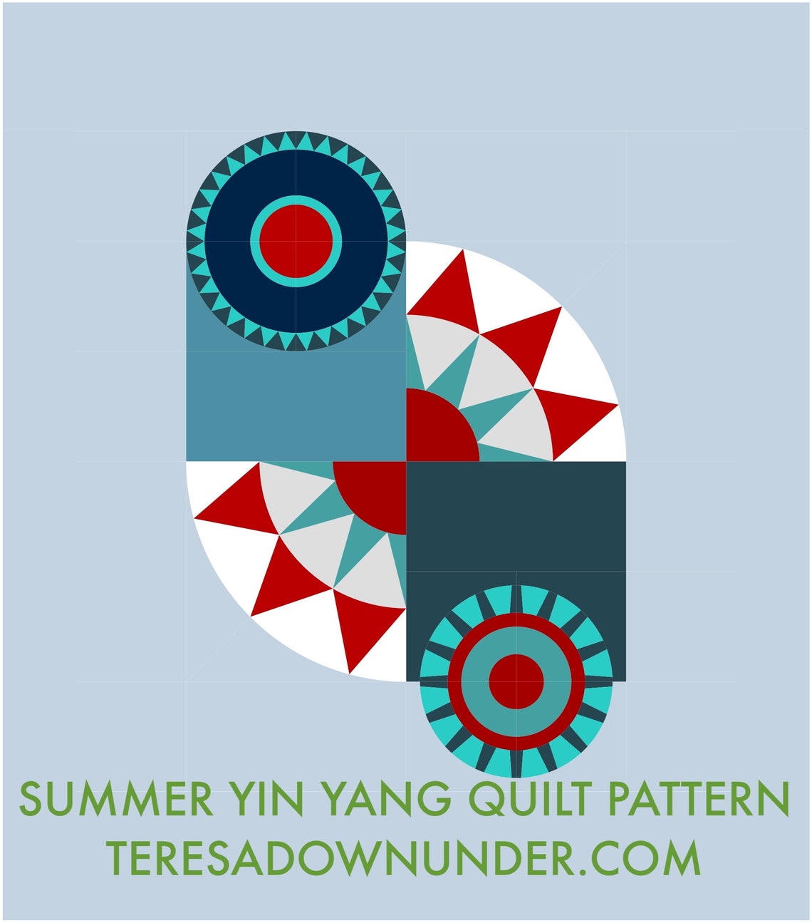 Summer Yin Yang Quilt Pattern - Etsy