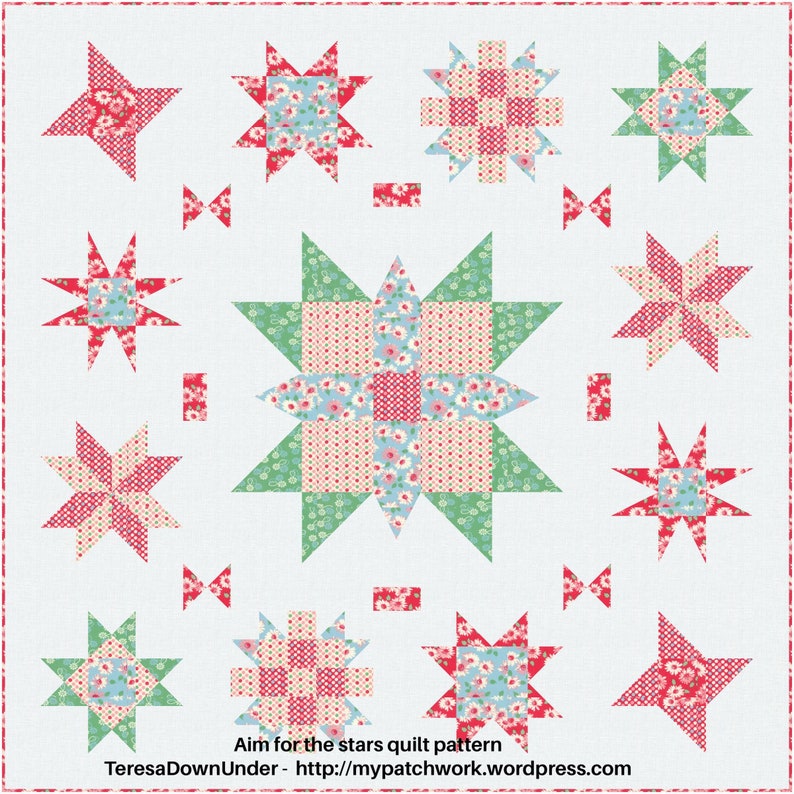 My lucky stars quilt pattern | Etsy