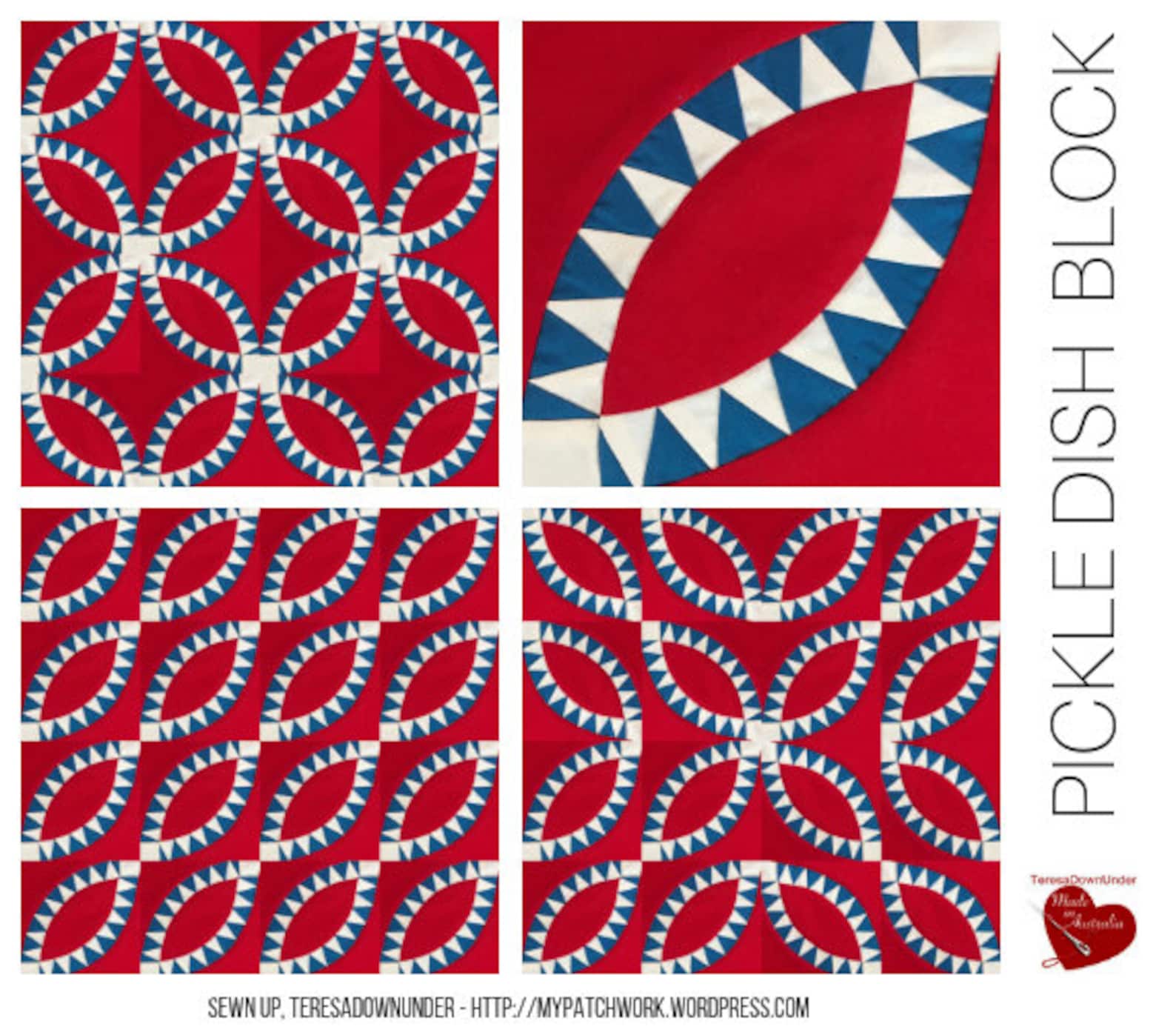 Pickle Dish Quilt Block Template - Etsy