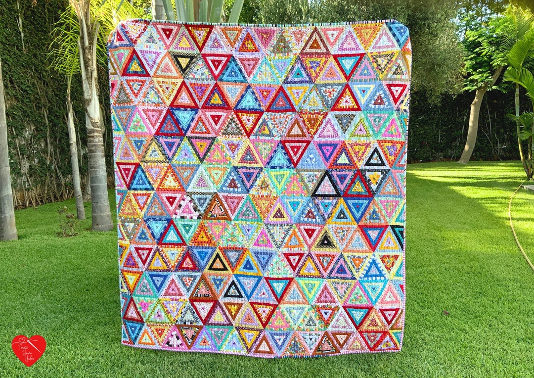 Tangled Triangles Quilt Pattern - Etsy