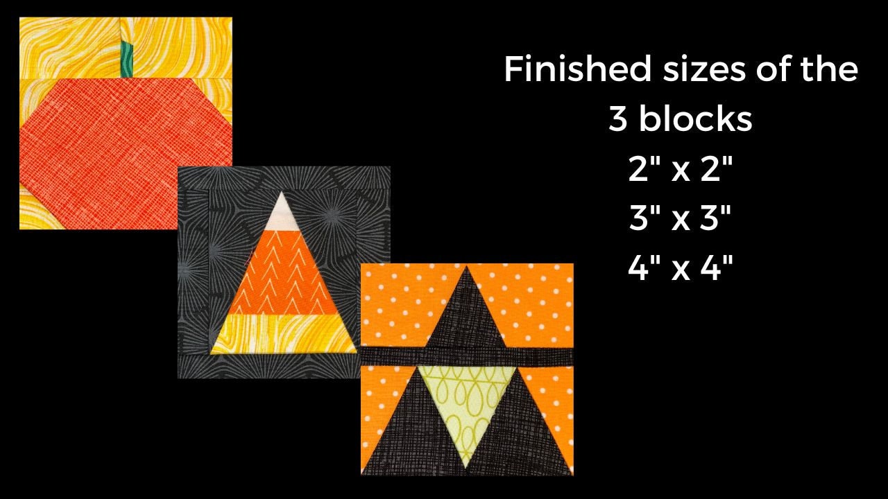 Halloween Blocks in 3 Sizes Templates - Etsy