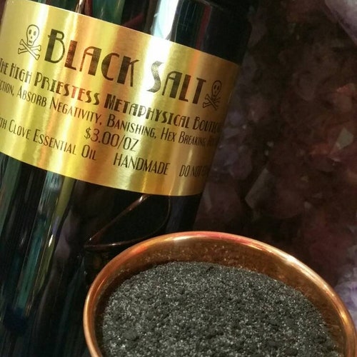 Ritual Black Salt. High Priestess Made & Blessed. Super Black - Etsy