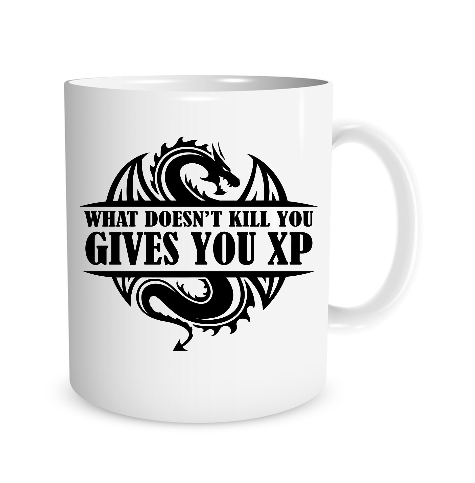 What Doesn't Kill You Gives You XP Ceramic Mug - Etsy